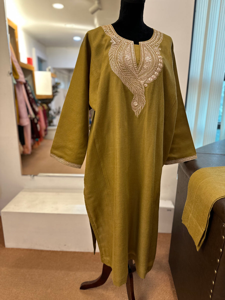 Pashmina blend pheran set 2 pc – Pastau